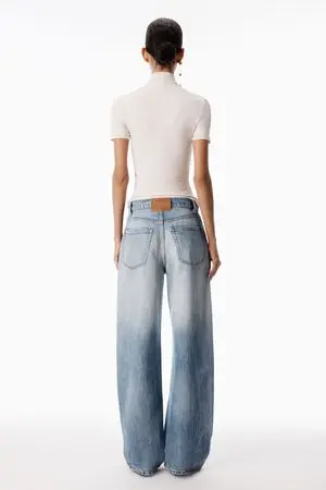 Alexander Wang Rashguard Mock Neck Top - Ivory