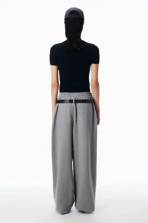 Alexander Wang Short Sleeve Wool Tee - Black