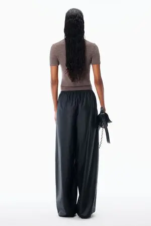 Alexander Wang Short-sleeve Wool Tee - Brown