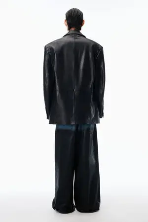Alexander Wang Boxy Leather Blazer