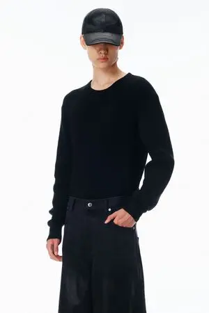 Alexander Wang Logo Embroidered Coated Cotton Cap - Black