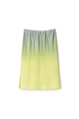 Alexander Wang Reflective Midi Skirt - Silver/yellow