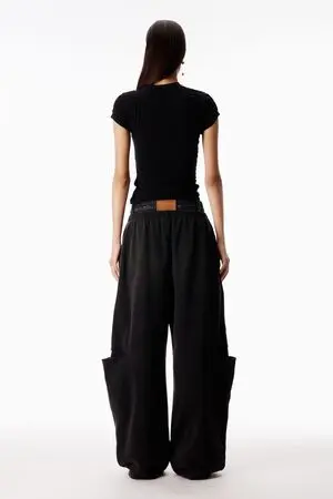 Alexander Wang Layered Short Sleeve Tee - Black