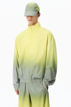 Alexander Wang Reflective Track Jacket - Silver/yellow