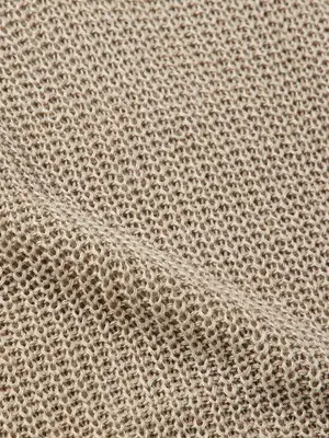 STOFFA Linen Sweater - Brown