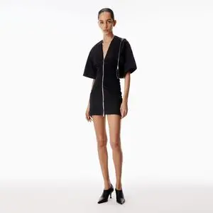 Alexander Wang Zipper T-shirt Dress - Black