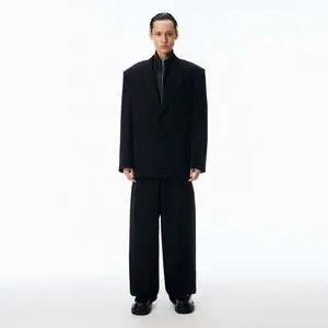 Alexander Wang Mid-rise Boxer Panel Pant Relaxed - Black