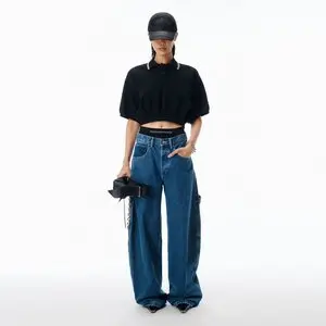 Alexander Wang Mid-rise Wide-leg Jean