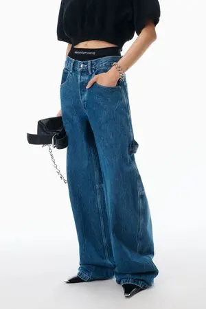 Alexander Wang Mid-rise Wide-leg Jean