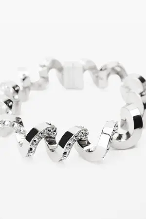 Alexander Wang Crystal Inlay Cord Bracelet