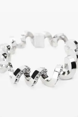 Alexander Wang Crystal Inlay Cord Bracelet
