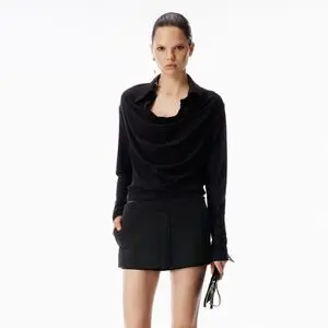 Alexander Wang Cowl Placket Top