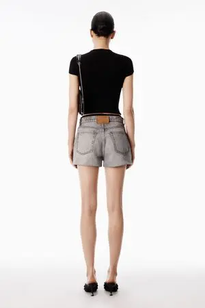 Alexander Wang Knit Logo Baby Tee - Black