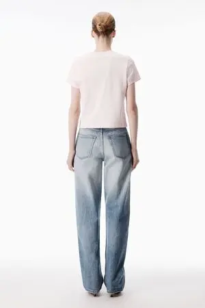 Alexander Wang Puff Logo Baby Tee - Light Pink