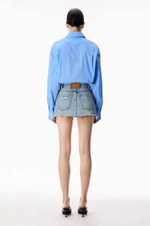 Alexander Wang Prestyled Skort Romper - Authentic Light Indigo