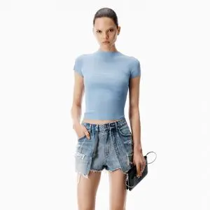Alexander Wang Crewneck Performance Tops For Women