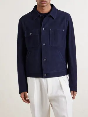 Ralph Lauren Purple Label Suede Field Jacket
