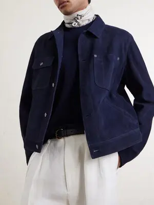 Ralph Lauren Purple Label Suede Field Jacket