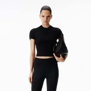 Alexander Wang Debossed Logo Fitted Top
