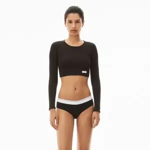 Alexander Wang Cropped Performance Tops For Women