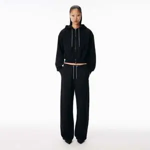Alexander Wang Crystal Drawcord Sweatpants - Black
