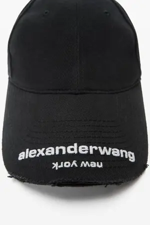 Alexander Wang Distressed Logo Baseball Cap
