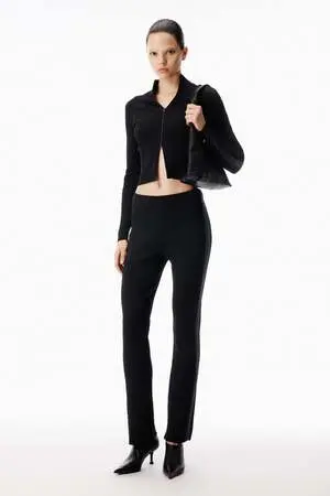 Alexander Wang Debossed Logo Fitted Jacket - Black