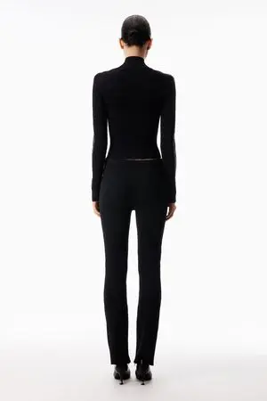 Alexander Wang Debossed Logo Fitted Jacket - Black