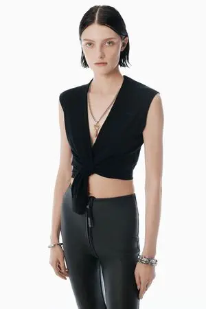 Alexander Wang Merino Wool Nameplate Top