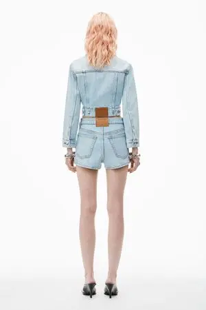 Alexander Wang Mid-rise Comfort Stretch Denim Skort
