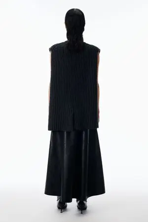 Alexander Wang Sweater Vest In Wool - Graphite