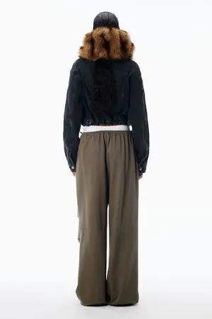 Alexander Wang Mid-rise Track Pant - Army Green