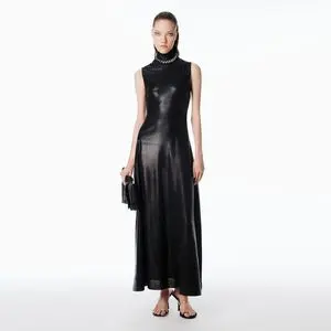 Alexander Wang Sleeveless Turtleneck Maxi Dress