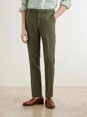 Paul Smith Slim-fit Tapered Linen Suit Trousers
