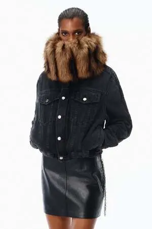 Alexander Wang Low-rise Leather Miniskirt