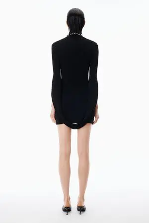 Alexander Wang Draped Asymmetric Mini Dress