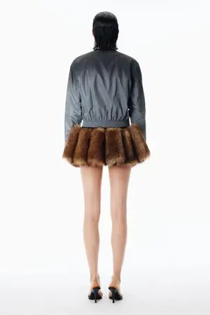 Alexander Wang Reflective Shrunken Track Jacket