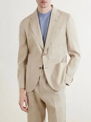 Paul Smith Linen And Wool-blend Twill Suit Jacket - Neutrals