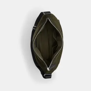 COACH Leo Crossbody In Signature Nylon - Dark Moss