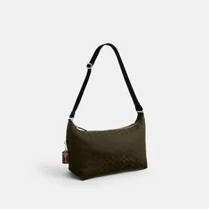 COACH Leo Crossbody In Signature Nylon - Dark Moss