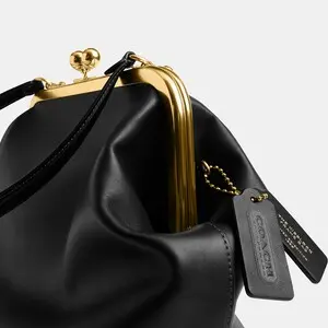 COACH Kisslock Frame Bag 27 - Brass/black