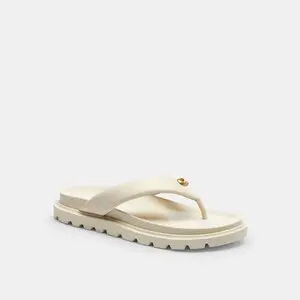 COACH Brynn Thong Sandal - Chalk