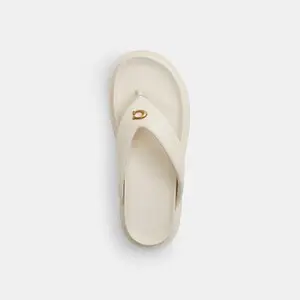 COACH Brynn Thong Sandal - Chalk