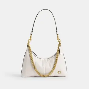 COACH Juliet Shoulder Bag 25 With Quilting - Brass/chalk