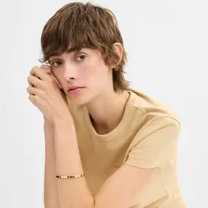 COACH Hinged Bangle Bracelet - Gold
