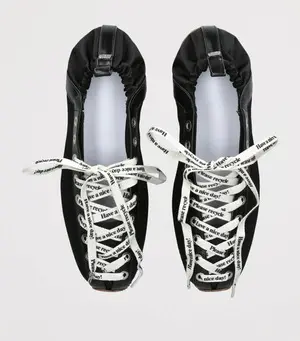 GANNI Woven Sporty Ballet Flats - Black