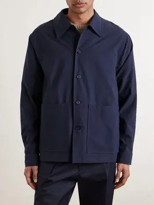 Nn07 Blaze 10038 Ribbed Woven Overshirt