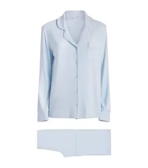 Women's Silk Long Sleeve Pajama Sets