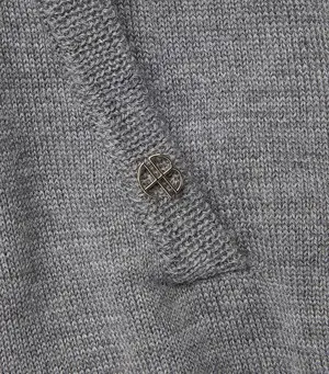 ANINE BING Wool-cashmere Knitted Adley Trousers - Grey