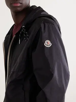 Moncler Logo-appliquéd Shell Hooded Jacket